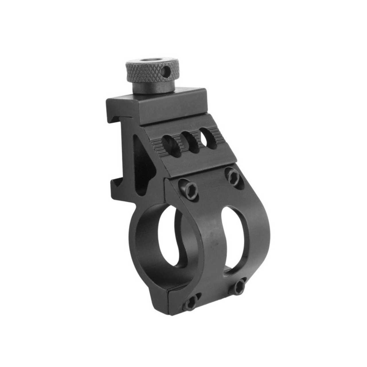 1 inch Picatinny Offset Flashlight Rail Mount