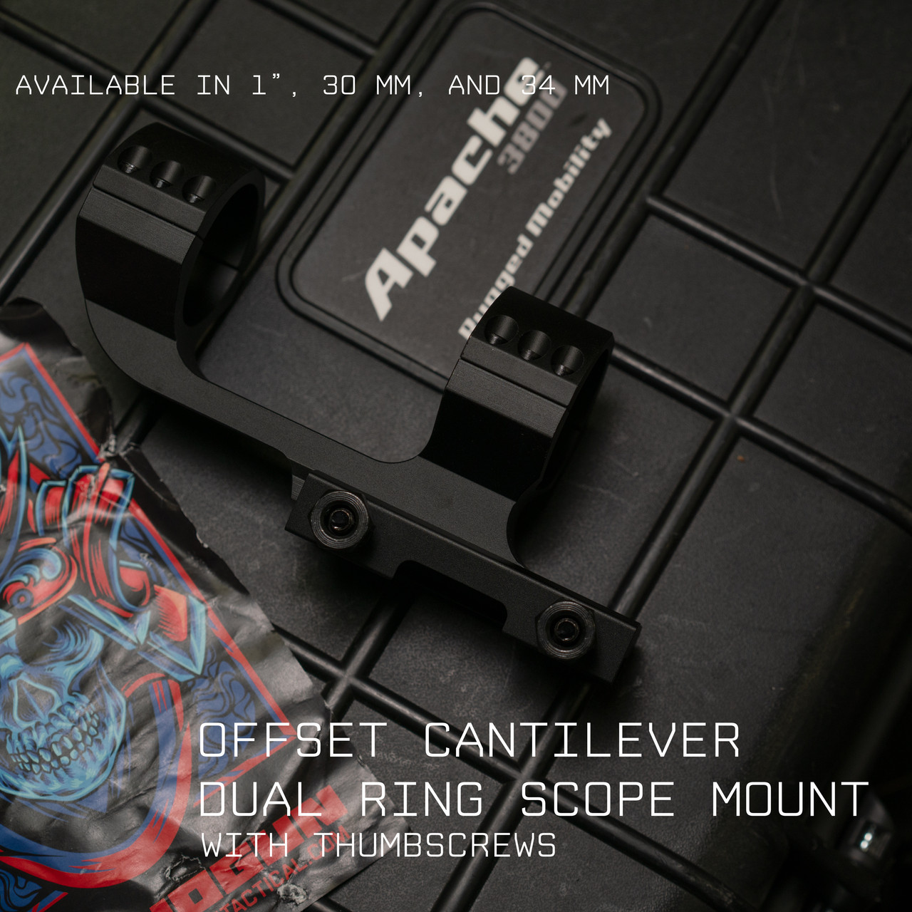 1in High Performance Offset Dual Ring Scope Mount Mount
