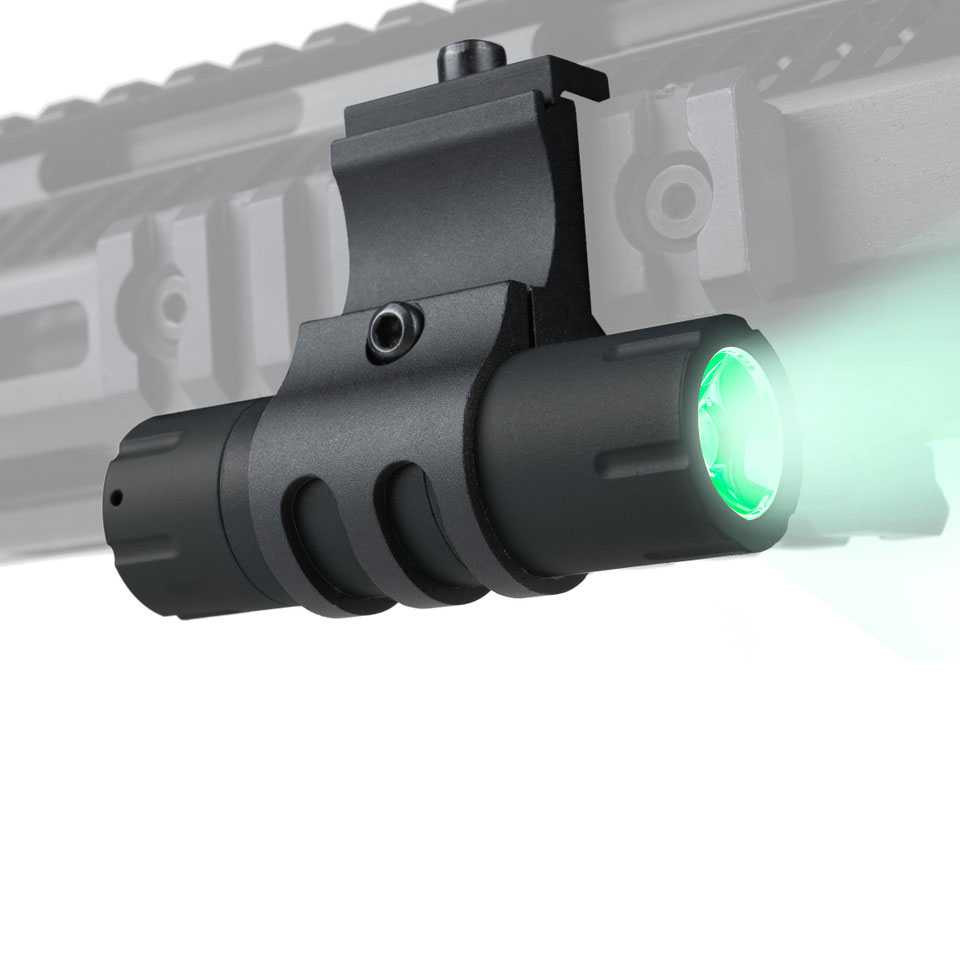 Ultra-Compact Rail Mounted Flashlight for AR-15's, Rifles, and Shotguns
