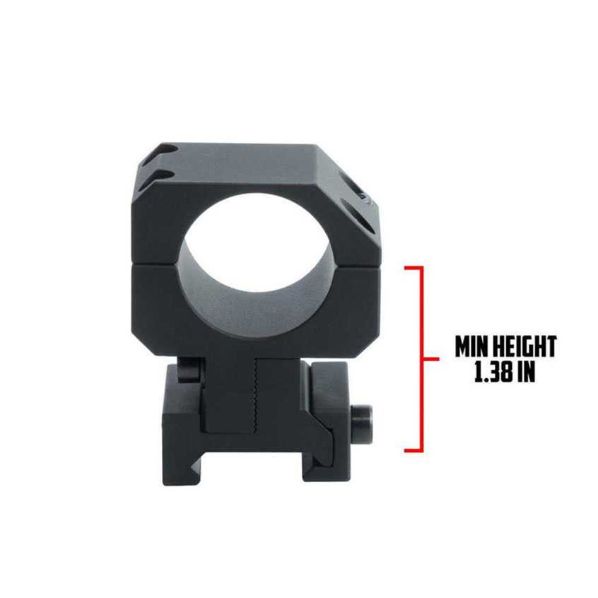 Adjustable Height 1 inch Scope Rings