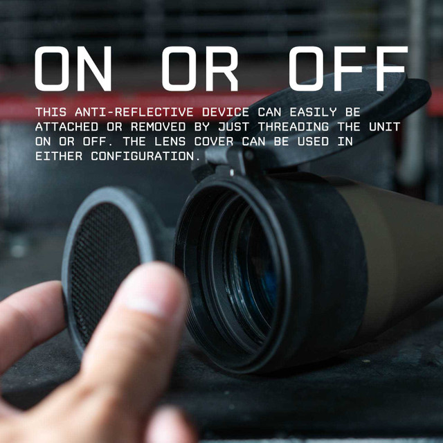 Monstrum Tactical Flip-Up Rifle Scope Lens Covers w/ Honeycomb Anti ...