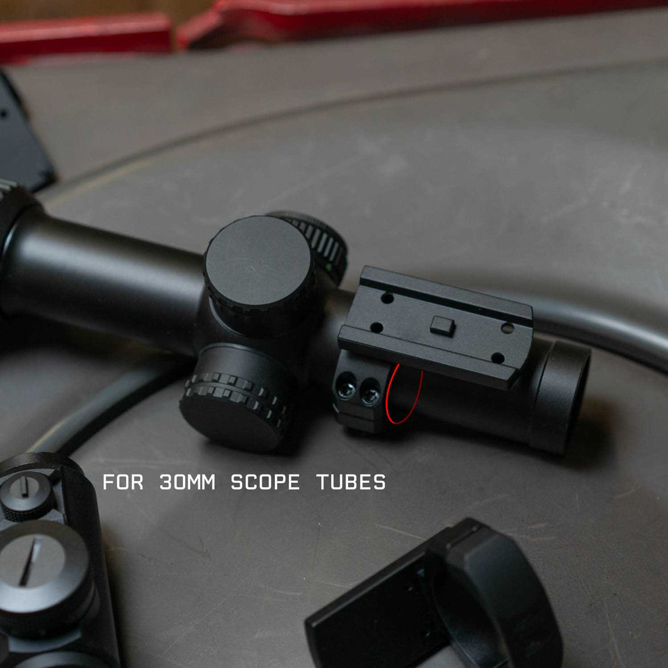 Monstrum Low Profile Piggyback Red Dot Ring Mount for Rifle Scopes | 30mm