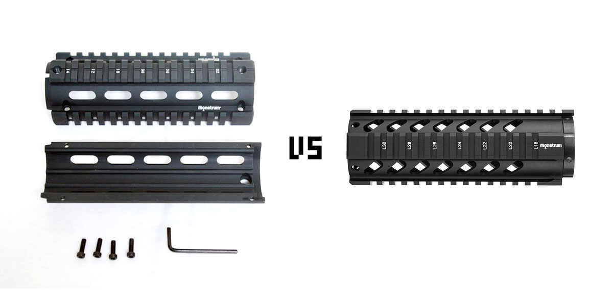 AR-15 Quad Rail Buyer's Guide: Drop-In or Free Float? - Monstrum Tactical
