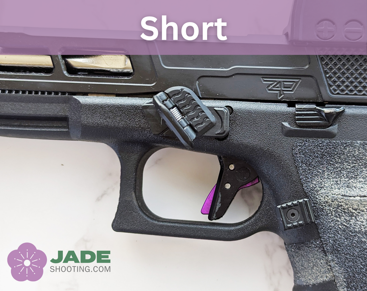 Black Steel Folding Thumb Rest - Slide Lock Take Down Lever for Glock ...