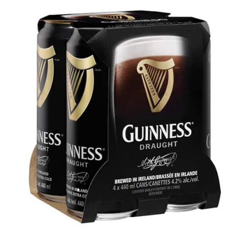 GUINNESS CANS, 4X 440ML - The Naughty Grape