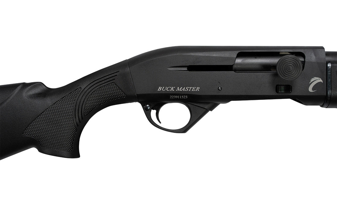 BUCKMASTER PB12 PUSH BUTTON 20 inch SYNTHETIC RIFLED SIGHTS 12GA ...