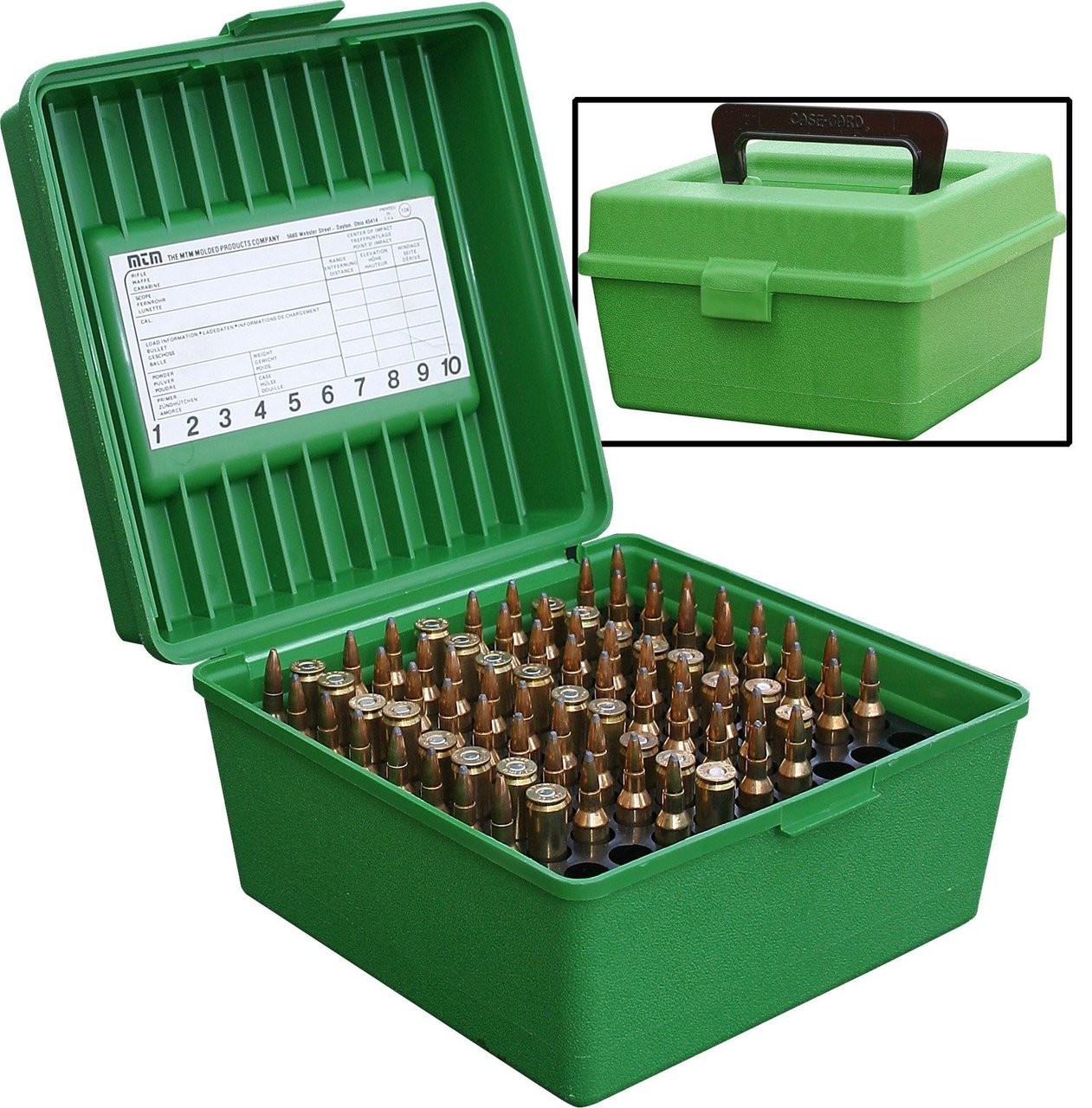 MTM - MTM - 100 RD AMMO BOX DELUXE 22-250- - SKU: R-100-10
