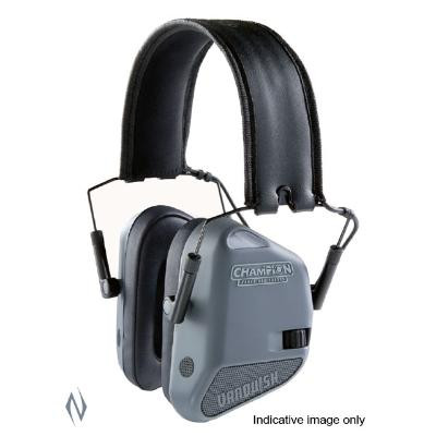 CHAMPION EAR MUFFS ELECTRONIC VANQUISH GREY - CH40978 | Shooting Gear ...