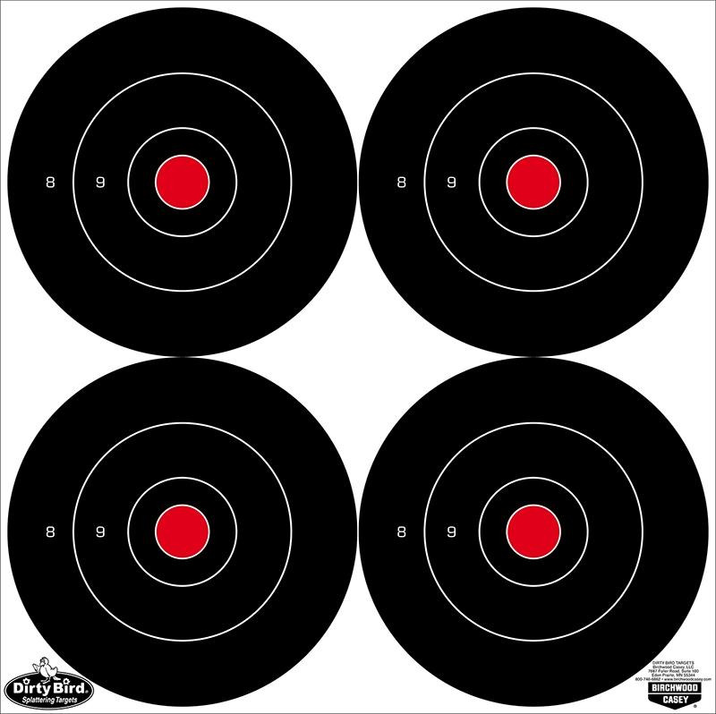 BIRCHWOOD CASEY DirtyBird 6IN Bullseye - 12 Sheets - BC-35504 ...