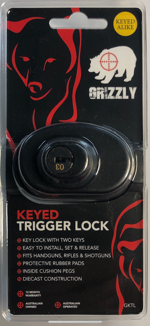 GRIZZLY KEYED TRIGGER LOCK - SKU: GKTL