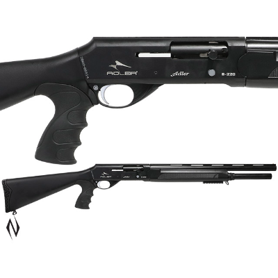 ADLER B230 12G 20IN TACTICAL STRAIGHT PULL SHOTGUN 5 SHOT DM - SKU ...