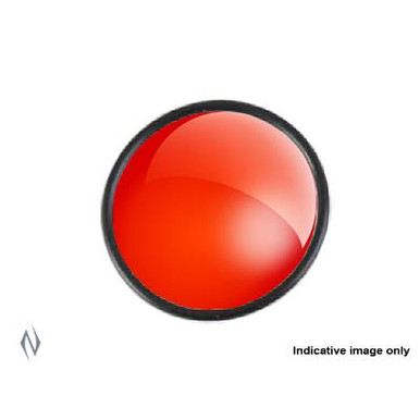 POWABEAM - POWA BEAM 245MM 9 inch RED GLASS LENS ONLY - SKU: P/L9-LENSR