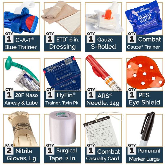 North American Rescue Army CLS "Combat Life Saver" Resupply Kit