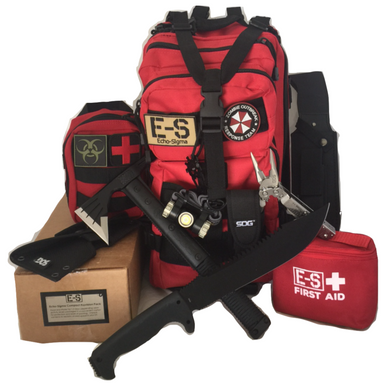 Echo-Sigma Zombie Survival Kit with Trauma Supplies