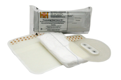 H&H Penetrating Chest Injury Kit w/ Entry & Exit Seal Plus ABD Pad HHPCIK