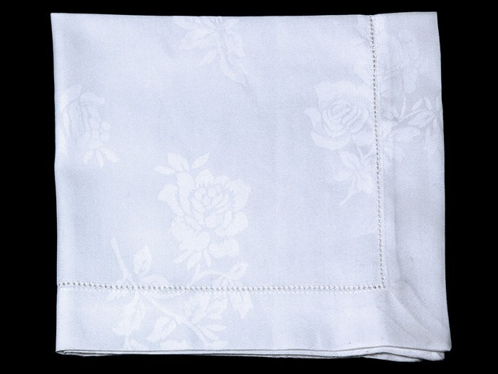 White Rose Damask - Victoria Linen