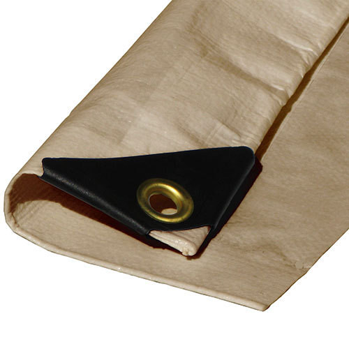 10' x 14' Heavy Duty Desert Poly Tarp (Actual Size 9'6" X 13'6")