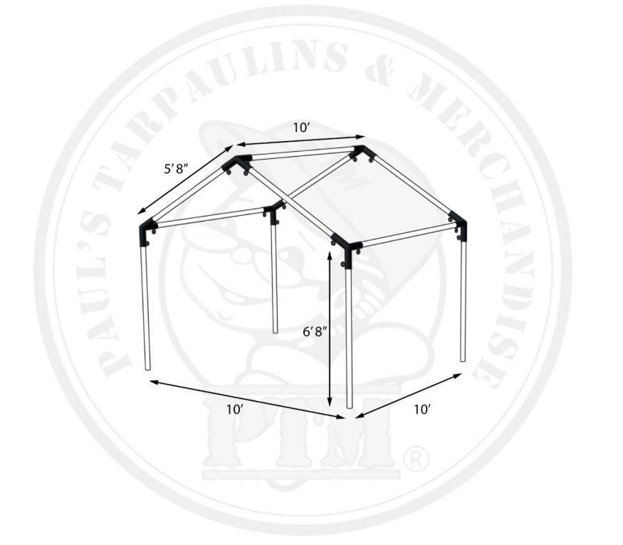 High-Peak Frames for Canopy Tents - PTM Tarps