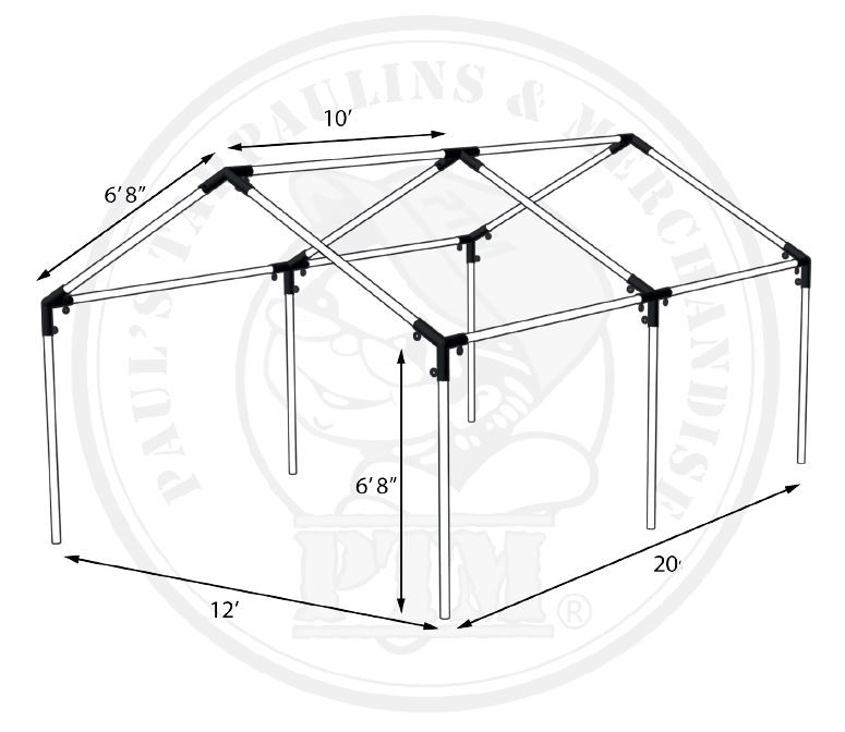 12' x 20' High Peak Canopy (Frame only)