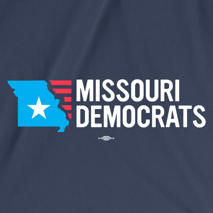 Missouri Democrats Official Logo (Ladies Navy Tee) - Missouri ...
