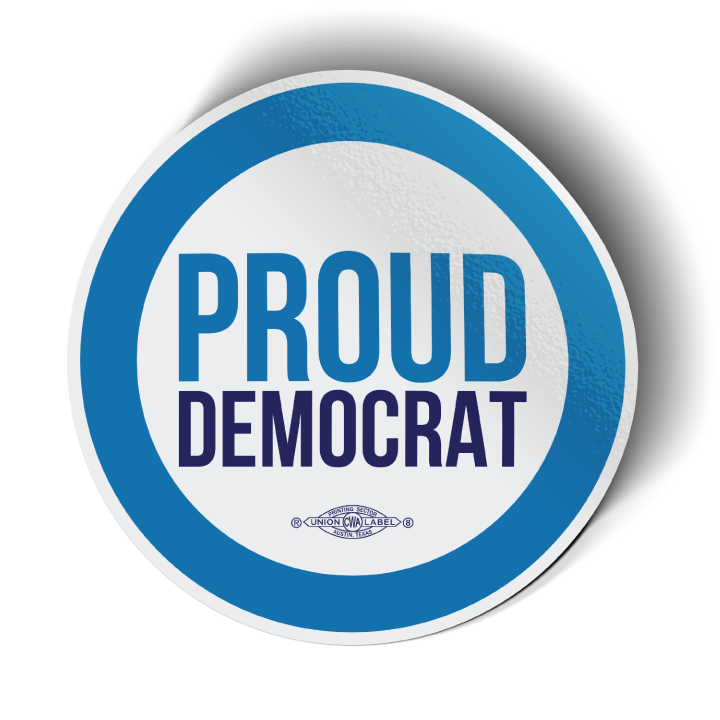 Proud Democrat (3.5" x 3.5" Vinyl Sticker -- Pack of Two!) - Missouri ...