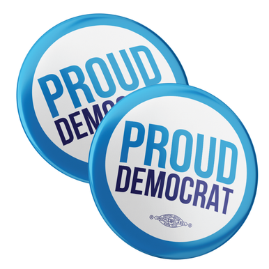 Proud Democrat (2.25" Mylar Button -- Pack Of Two!) - Missouri ...