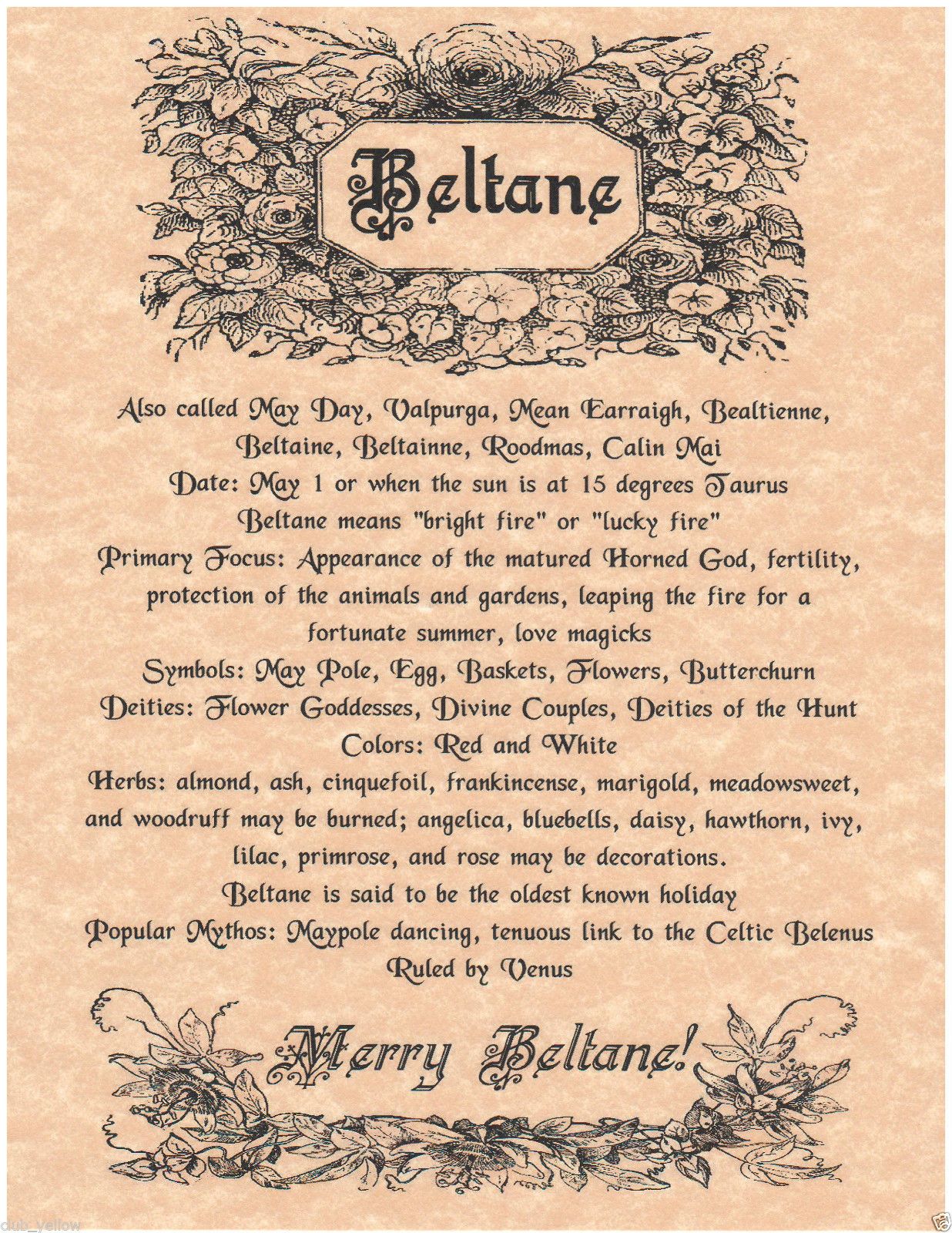 Merry Beltane - The Wizards Hat