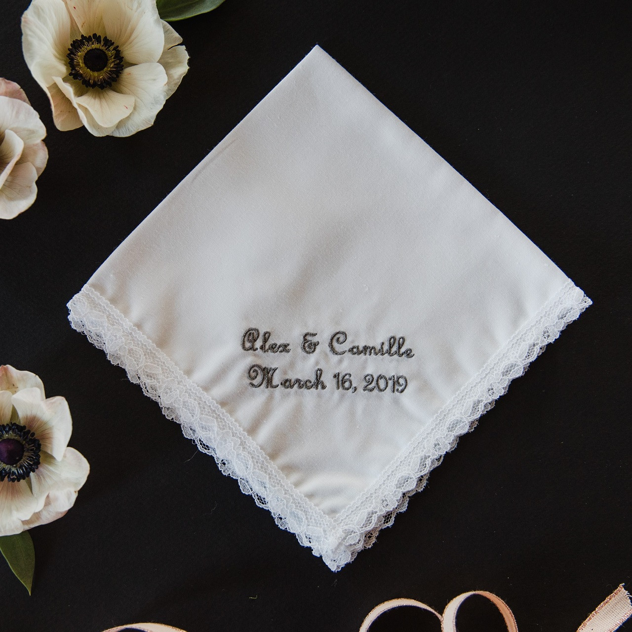 Men's Wedding Handkerchief | Personalized | The Handkerchief Shop