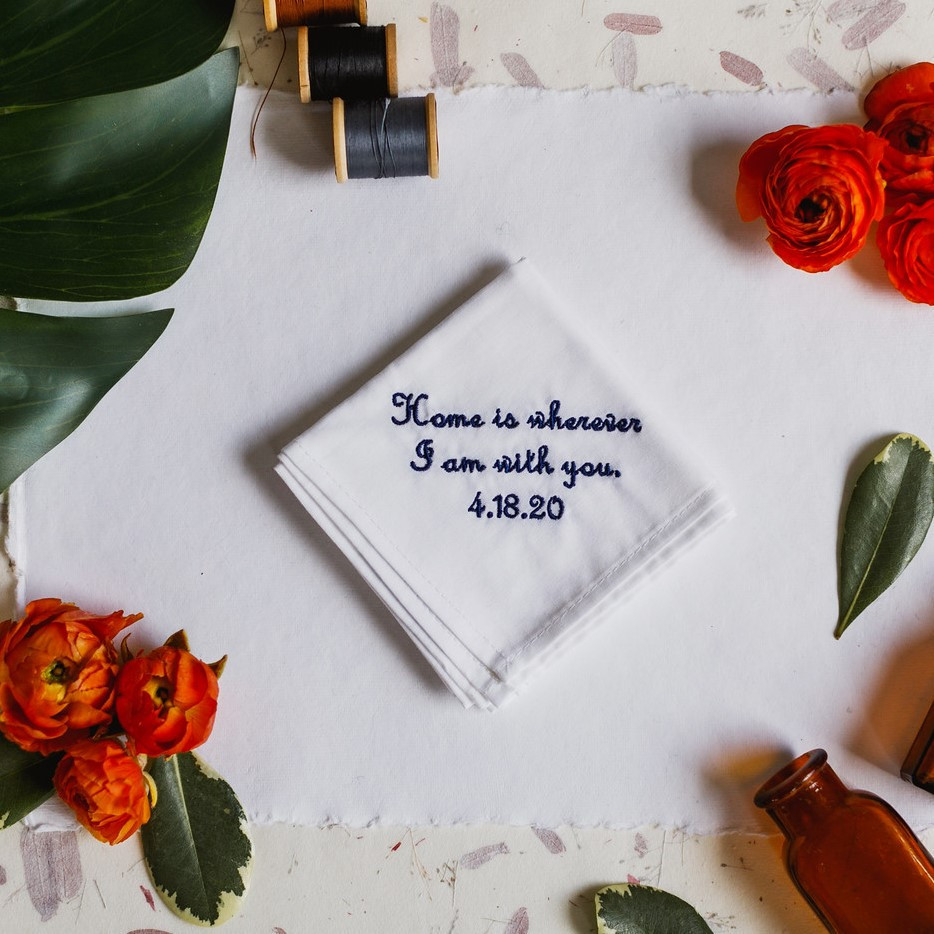 Groom Handkerchief | Personalized | The Handkerchief Shop