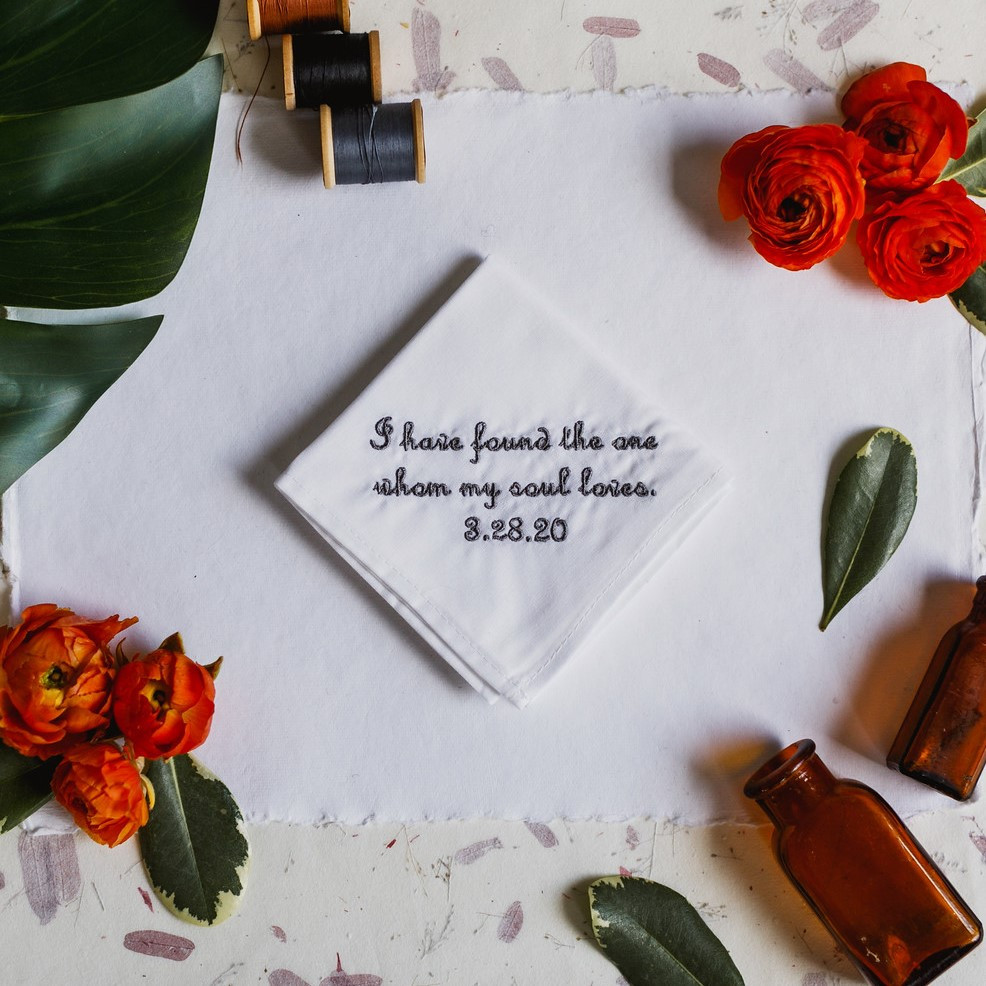 Groom Handkerchief | Personalized | The Handkerchief Shop