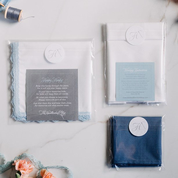 Men's Wedding Handkerchief | Personalized | The Handkerchief Shop