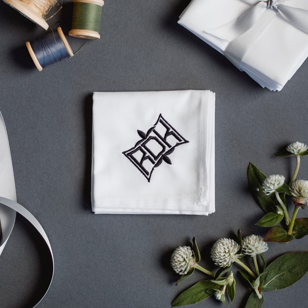 Monogrammed Handkerchief | The Handkerchief Shop