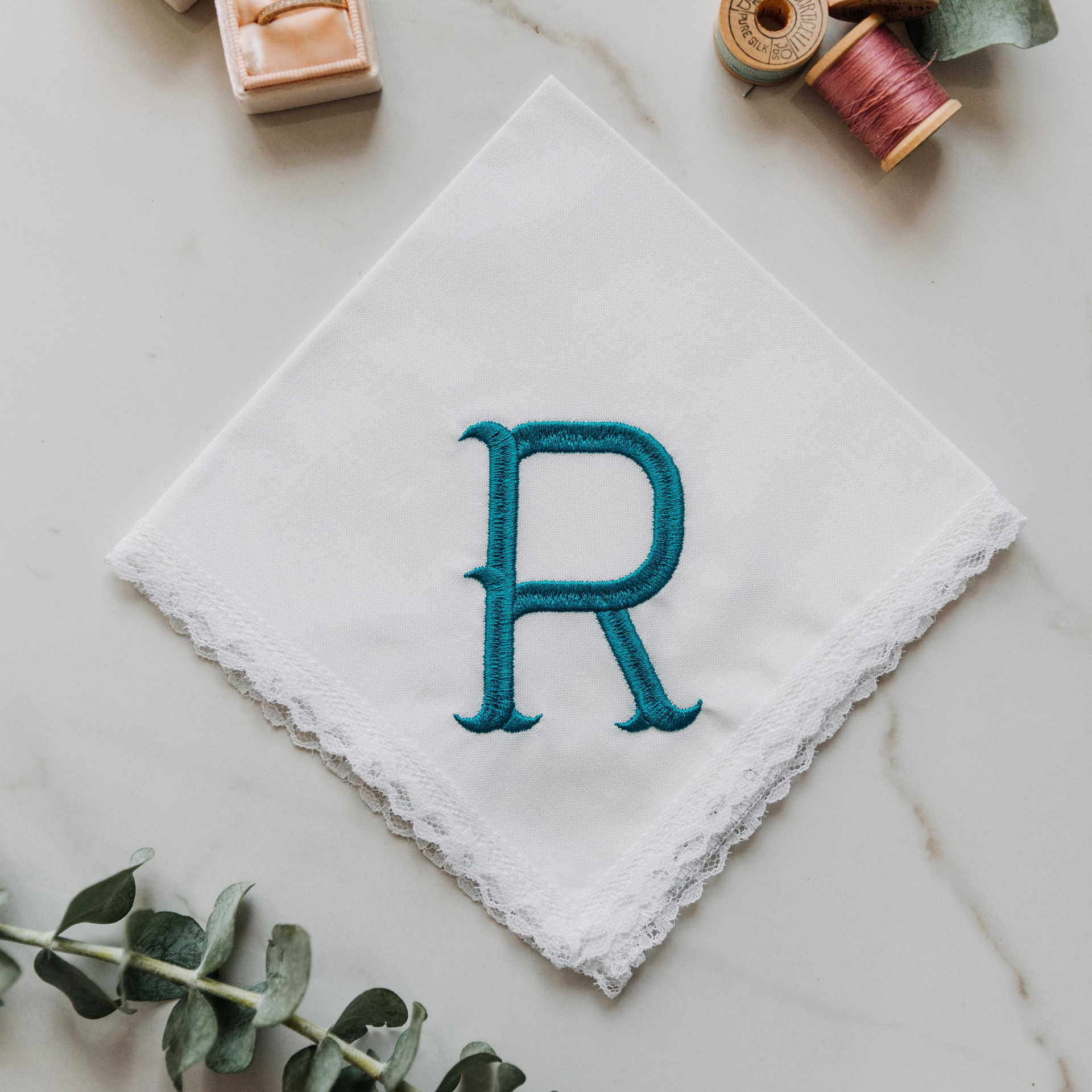 Women's Monogrammed Handkerchiefs
