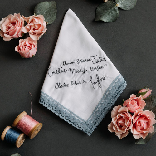 Handwritten Embroidery For Wedding | Handwriting Memorial Gift ...