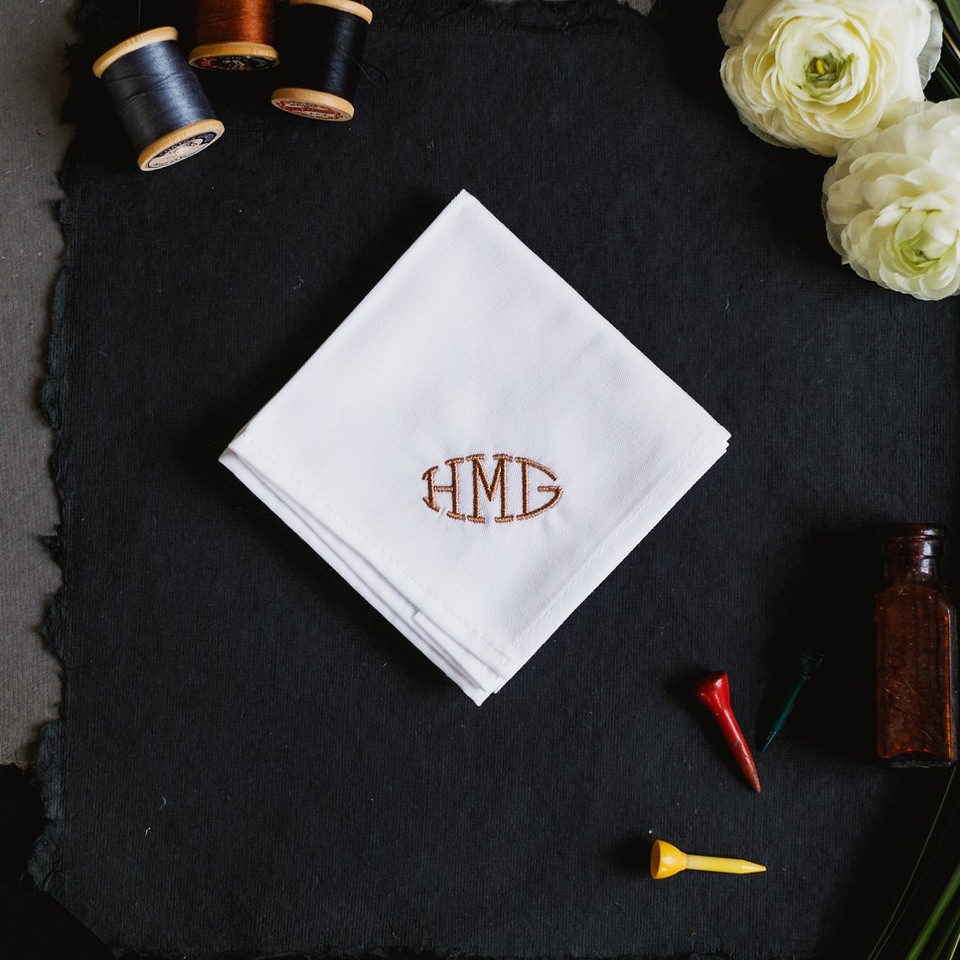 Monogrammed Handkerchief 3pack {Diamond} - The Handkerchief Shop ...