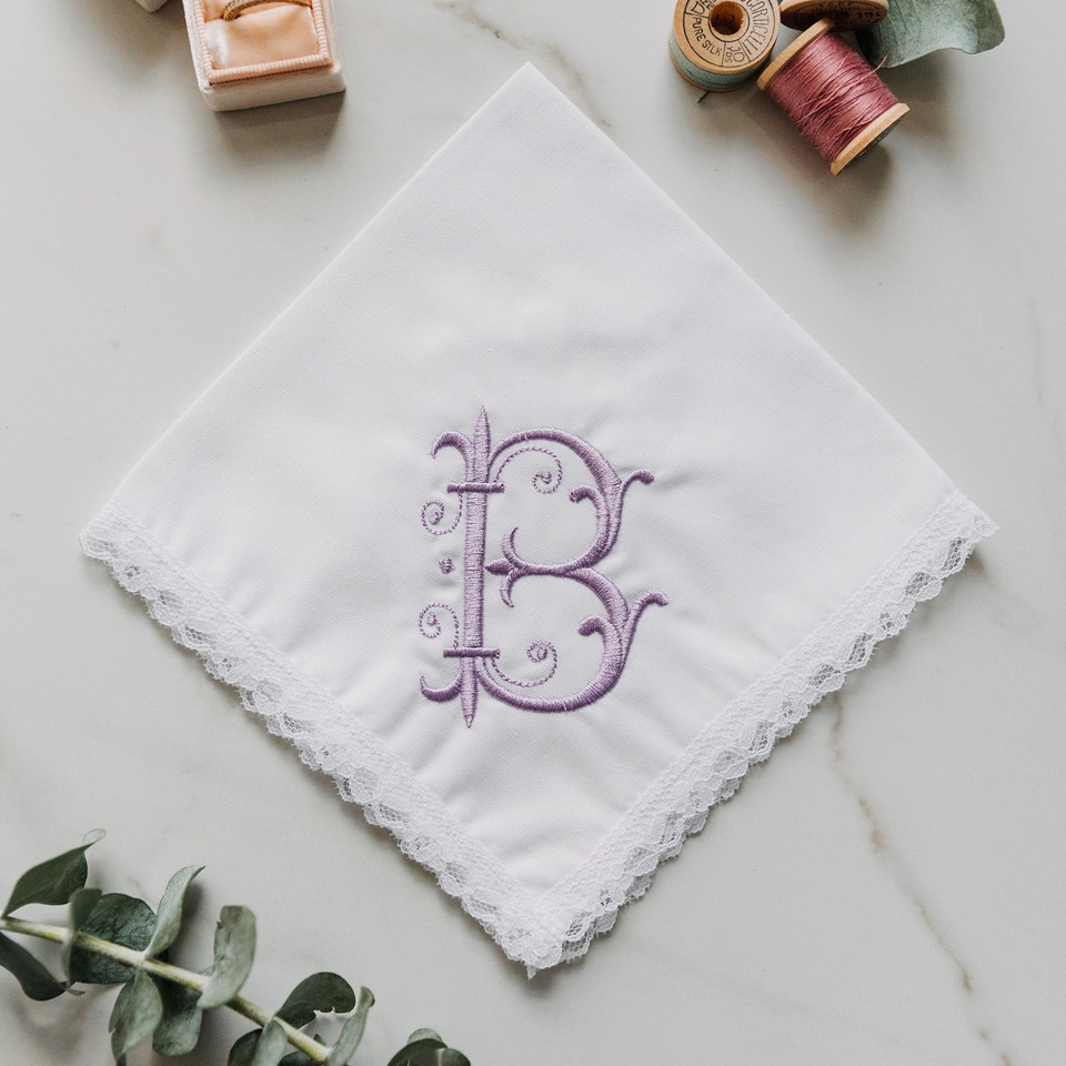 Monogrammed Handkerchief | The Handkerchief Shop