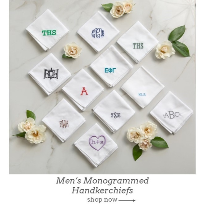 Wedding Handkerchiefs | Personalized Embroidery | Men's Handkerchiefs