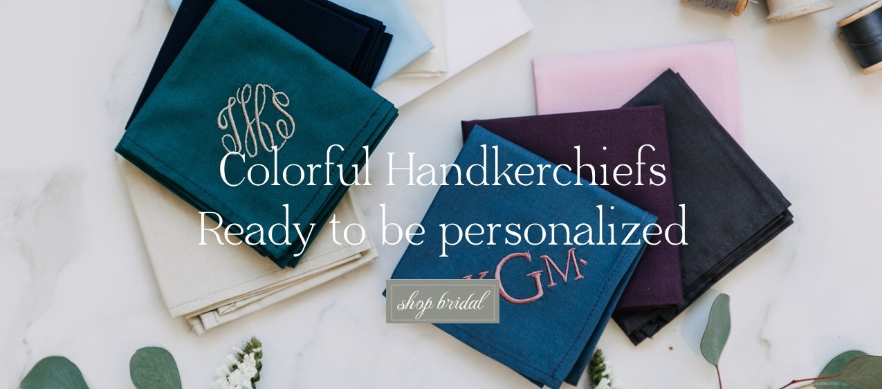 Wedding Handkerchiefs | Personalized Embroidery | Men's Handkerchiefs