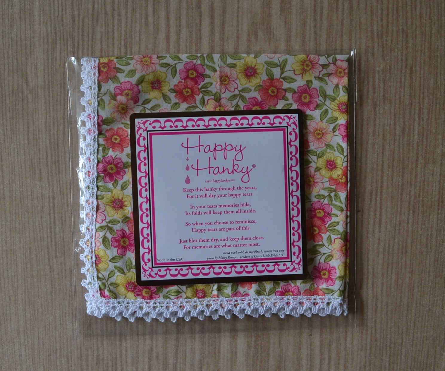 The Happy Hanky Poem - The Handkerchief Shop | Classy Little Bride LLC