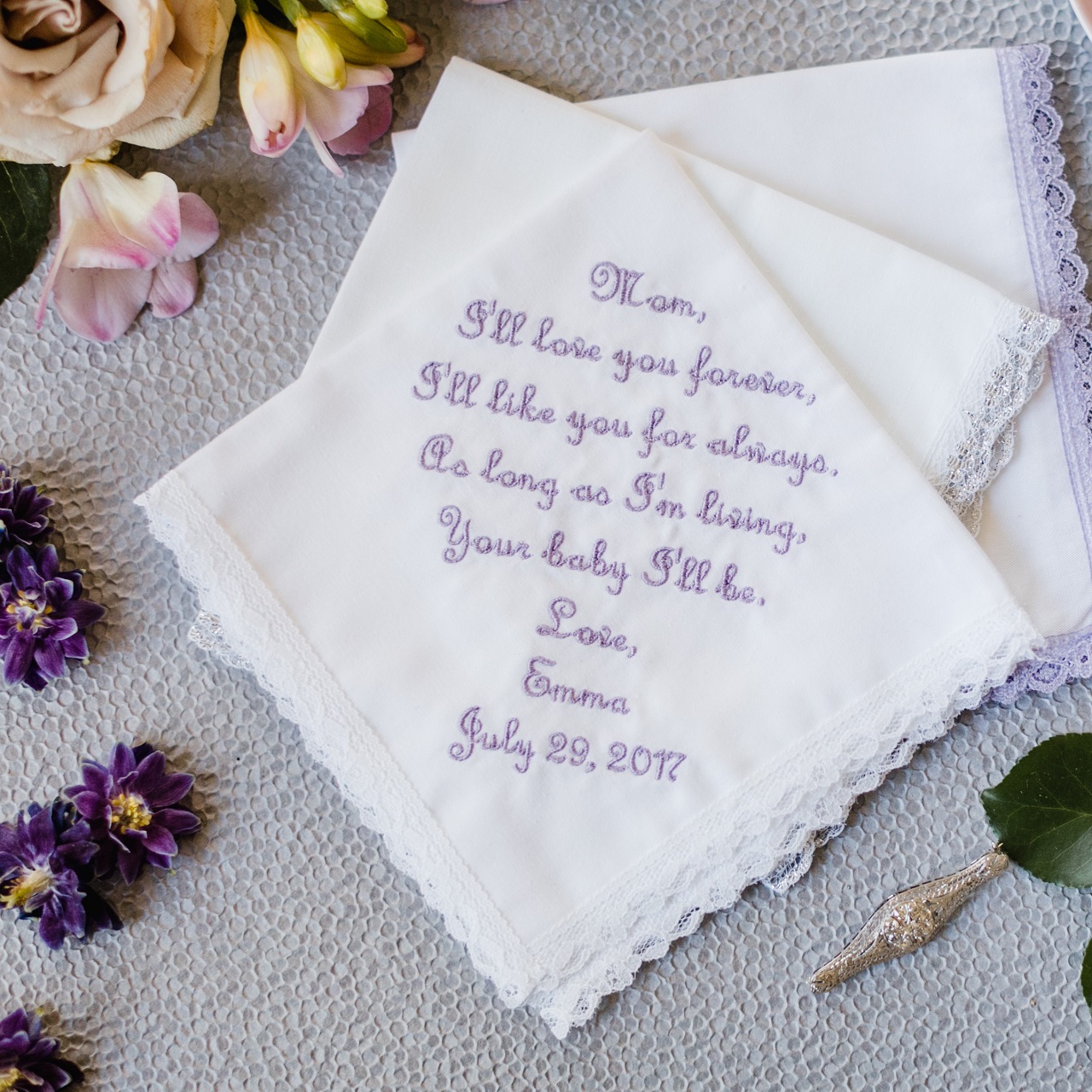 Mother of the Bride Handkerchief - The Handkerchief Shop | Classy ...