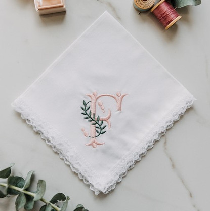 Women's monogrammed handkerchiefs store