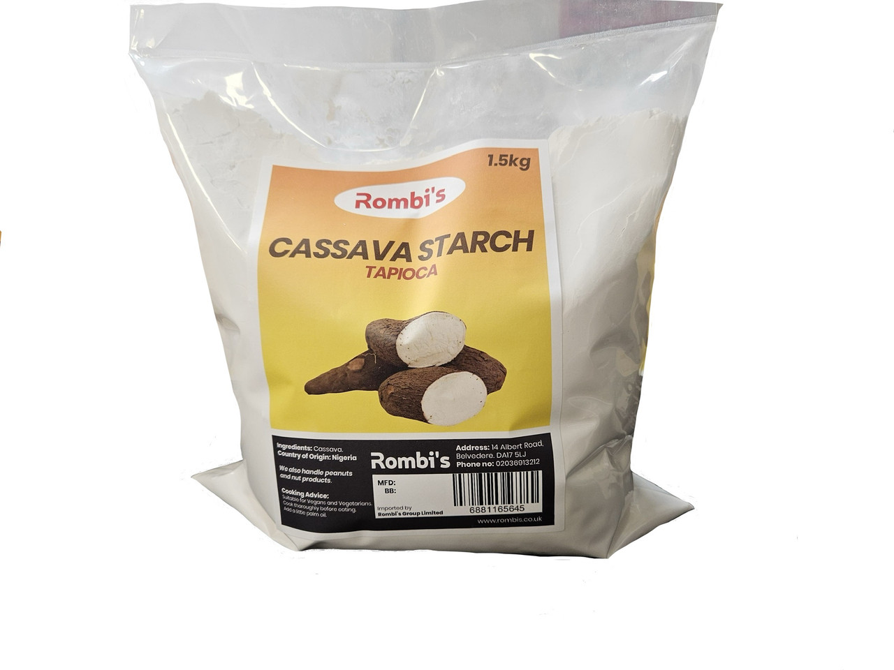 Rombis Cassava (Tapioka) Starch 1.5kg - Rombi’s African-Caribbean Store ...
