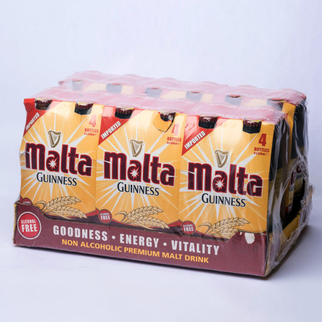 Malta Guinness Bottle 330ml (Non-Alcoholic Malt Drink Pack of 24)