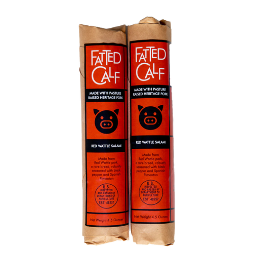 Fatted Calf Red Wattle Salami (4.5 oz) - Ferry Plaza Wine Merchant