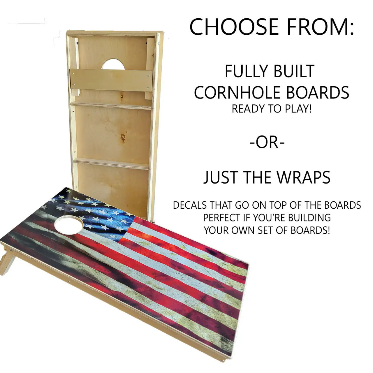 Custom Cornhole Boards and Cornhole Wraps