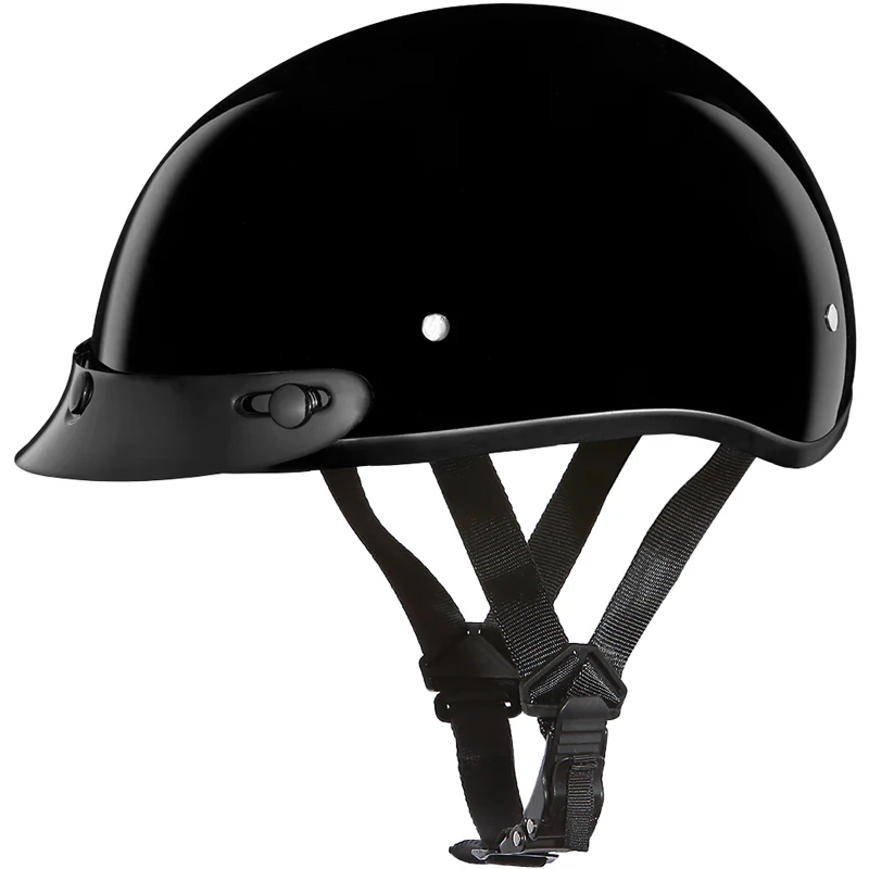 Daytona Skull Cap Slim Line Half Helmet | XtremeHelmets.com