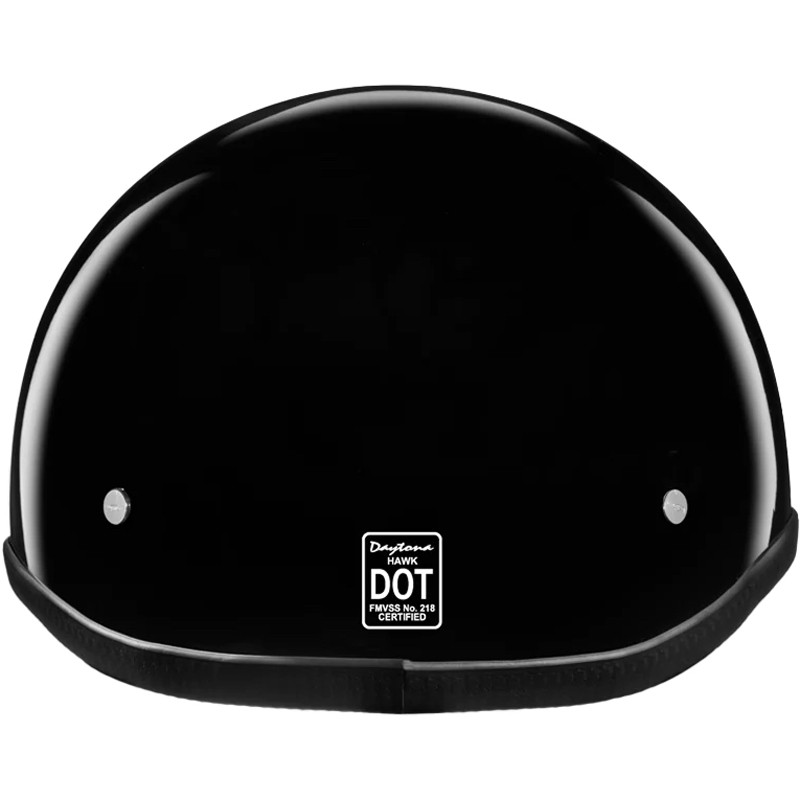 Daytona Hawk Half Helmet Hi-Gloss Black | XtremeHelmets.com