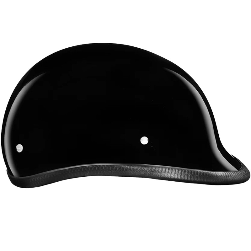 Daytona Hawk Half Helmet Hi-Gloss Black | XtremeHelmets.com