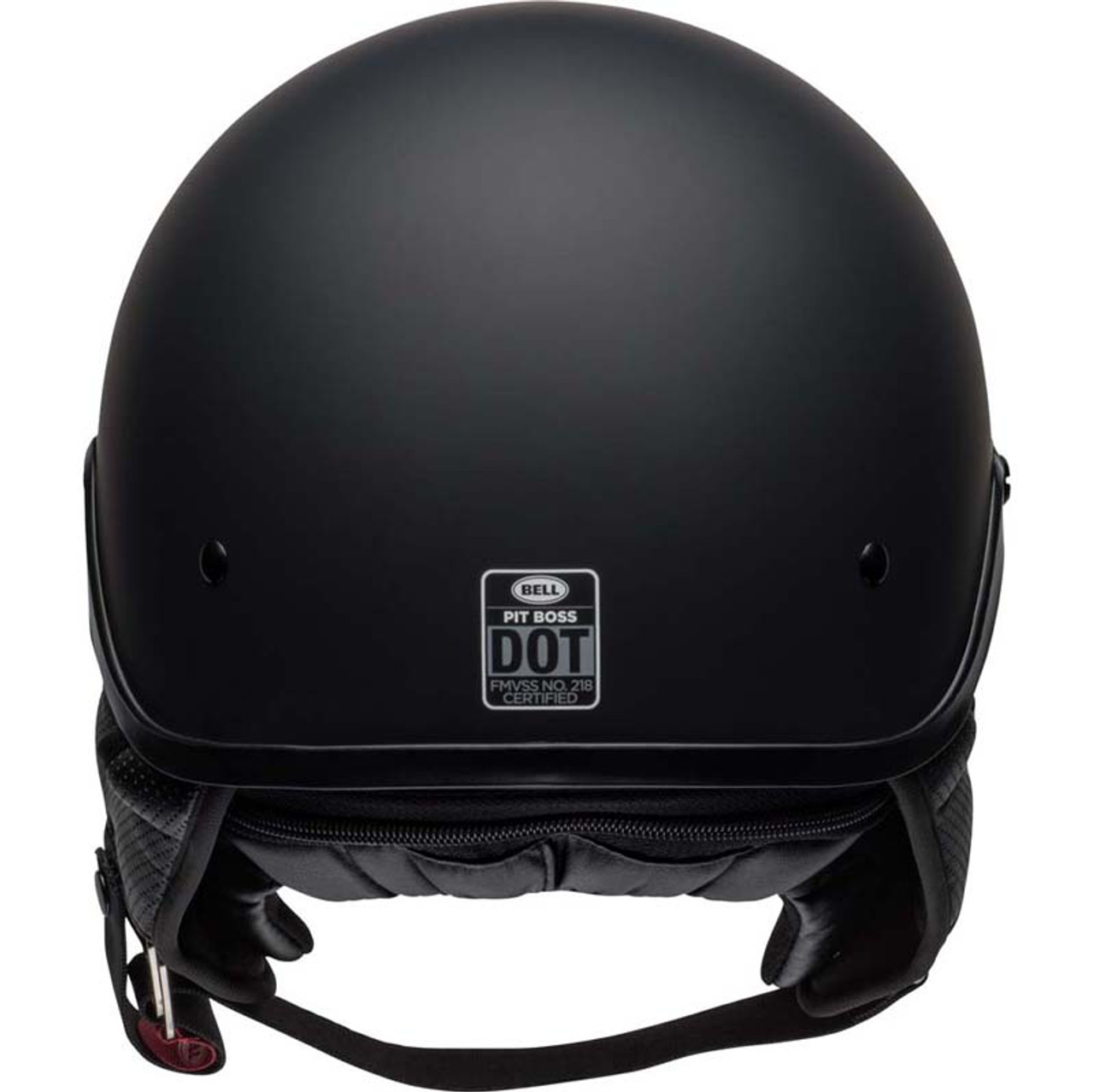 Bell Pit Boss Half Helmet Solid Matte Black | XtremeHelmets.com