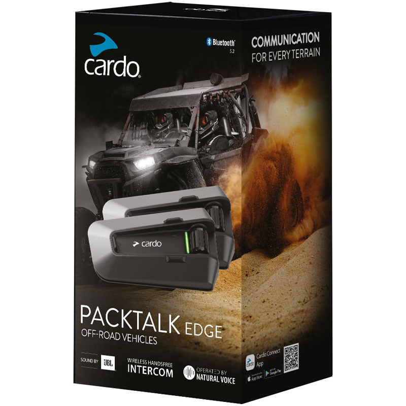 Cardo Packtalk Edge ORV Communication Systems - Single | XtremeHelmets.com